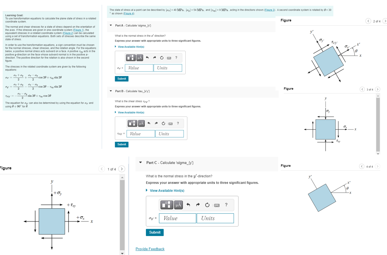 Solved Leaming Goal:To use transformation equations to | Chegg.com