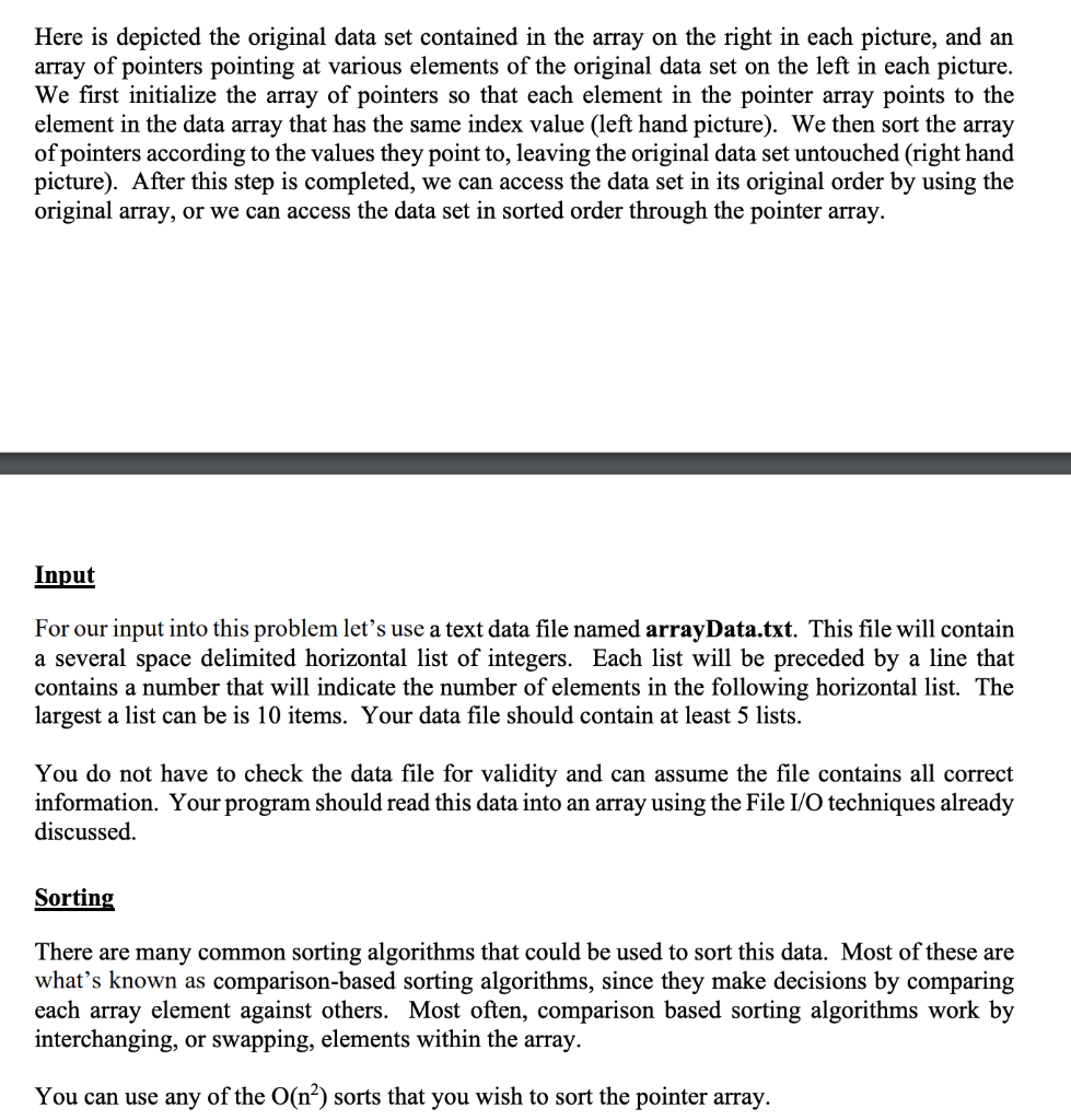 Introduction Sometimes we're given an array of data | Chegg.com