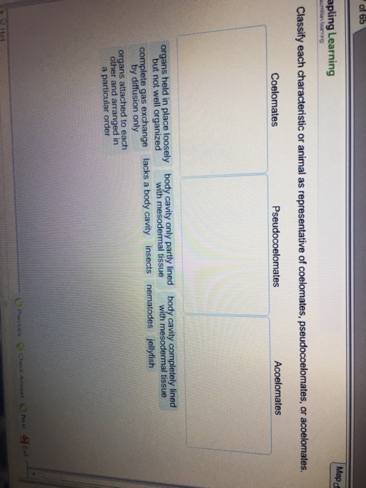 Solved Classify each characteristic or animal as | Chegg.com