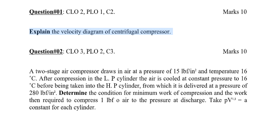 Solved Question#01: CLO 2, PLO 1, C2. Marks 10 Explain the | Chegg.com