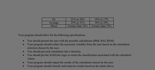 Solved Homework #1: Weight Metric Calculator In this | Chegg.com