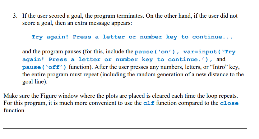 Solved PART 2: Score a Goal You will now be modifying the | Chegg.com