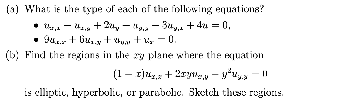 Solved • Ux,x (a) What is the type of each of the following | Chegg.com