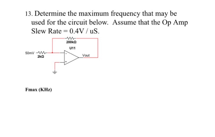 Solved Determine the maximum frequency that may be used for | Chegg.com