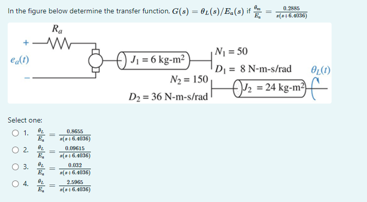Solved In the figure below determine the transfer function, | Chegg.com