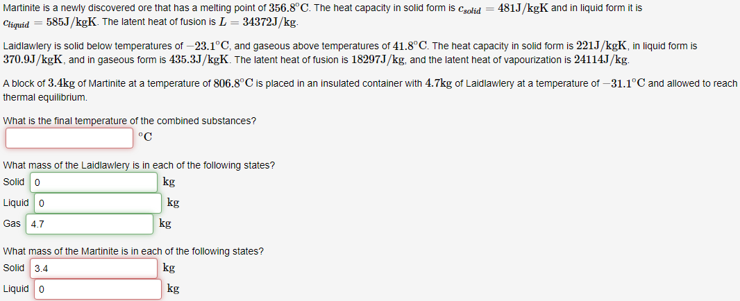 Solved Martinite is a newly discovered ore that has a | Chegg.com