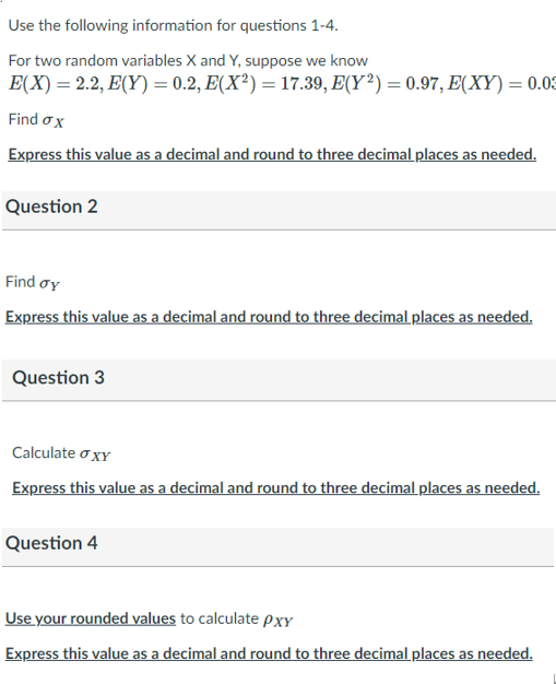Solved Use the following information for questions 1-4. For | Chegg.com