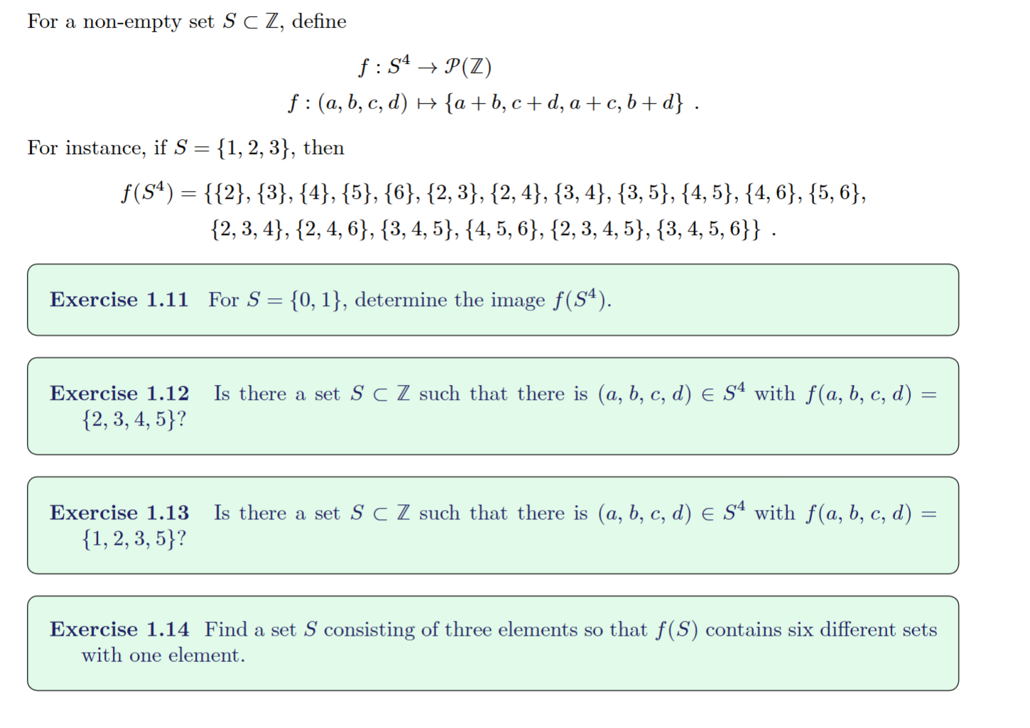 Solved Linear AlgebraFor a non-empty set SsubZ, | Chegg.com
