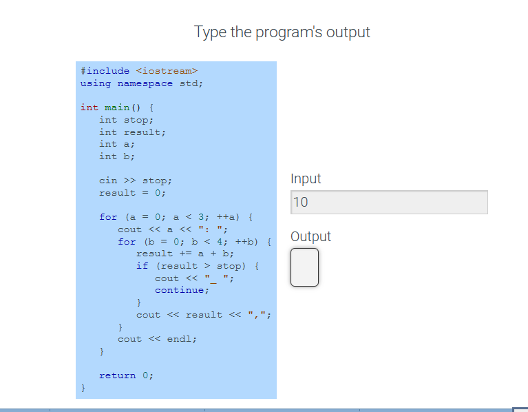 Solved Type the program's output \#include using namespace | Chegg.com