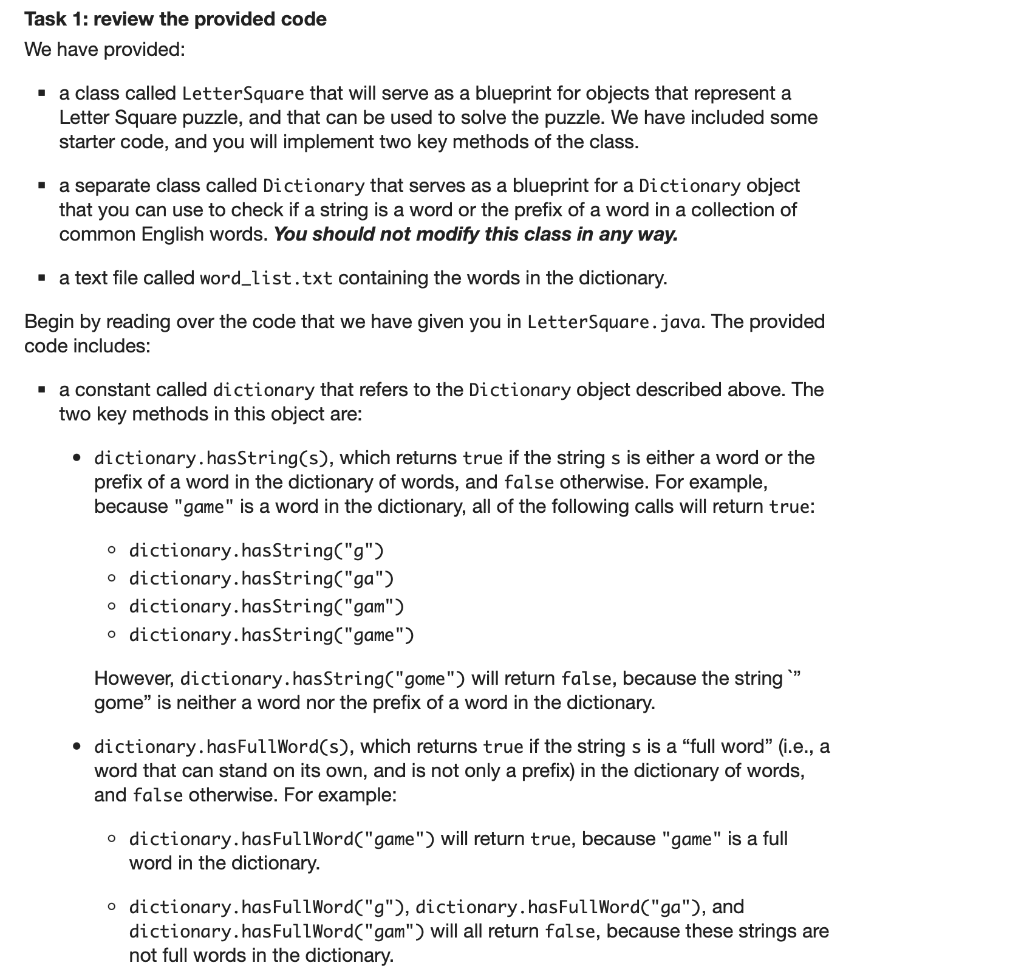 The first question is to write an isValid method in | Chegg.com