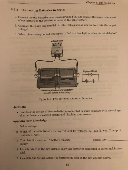 Solved Chapter 6 DC Electricity n this laboratory session we | Chegg.com