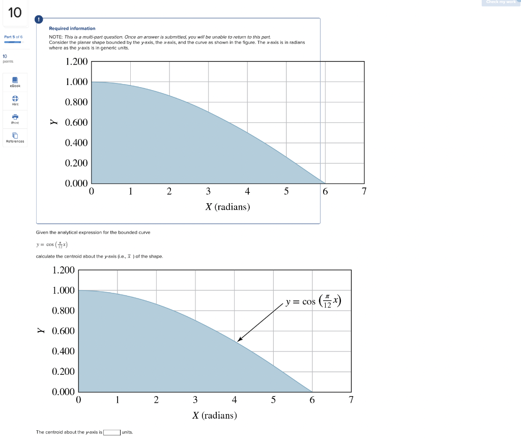 Solved 10 Part 5 of 6 10 points eBook Hint Print 0 | Chegg.com