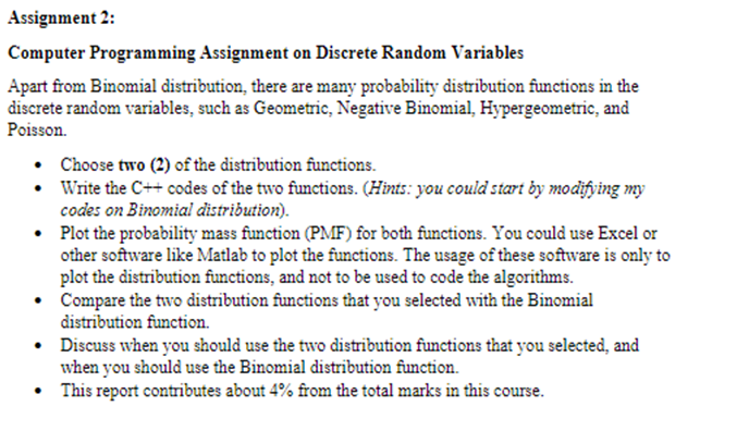 Solved Assignment 2: Computer Programming Assignment on | Chegg.com