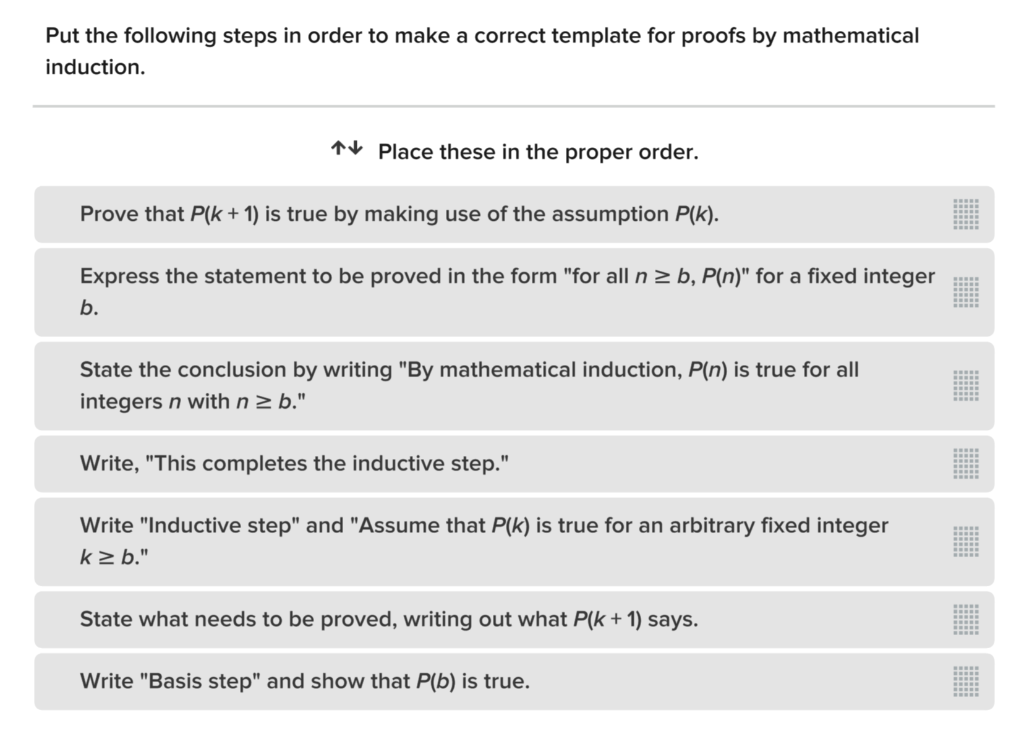 Solved Put the following steps in order to make a correct | Chegg.com