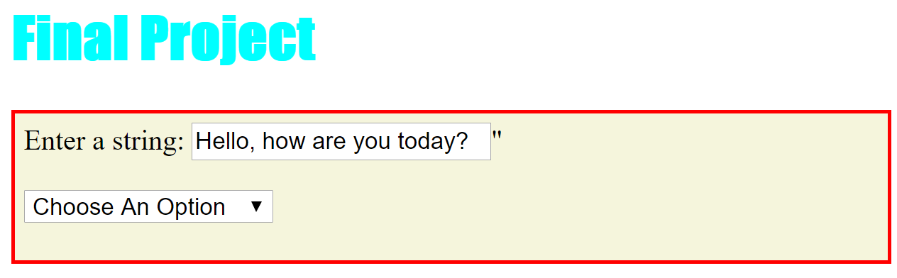 Solved Create a page in which you ask the user to enter a | Chegg.com
