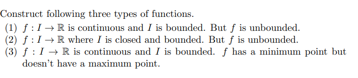 Solved Construct following three types of functions. (1) | Chegg.com