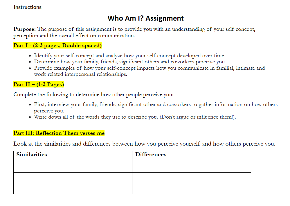 Solved Part II - (1-2 Pages) Complete the following to | Chegg.com