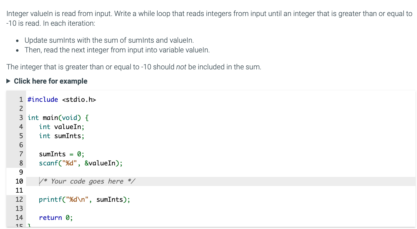 Solved Integer valueln is read from input. Write a while | Chegg.com