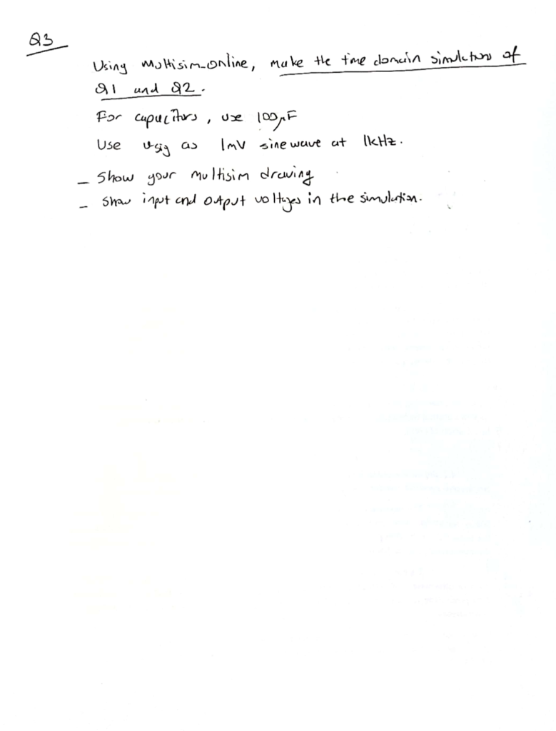 Solved Using multisim_online, make the time domain | Chegg.com