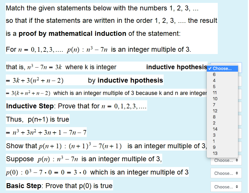 Solved Match the given statements below with the numbers 1, | Chegg.com
