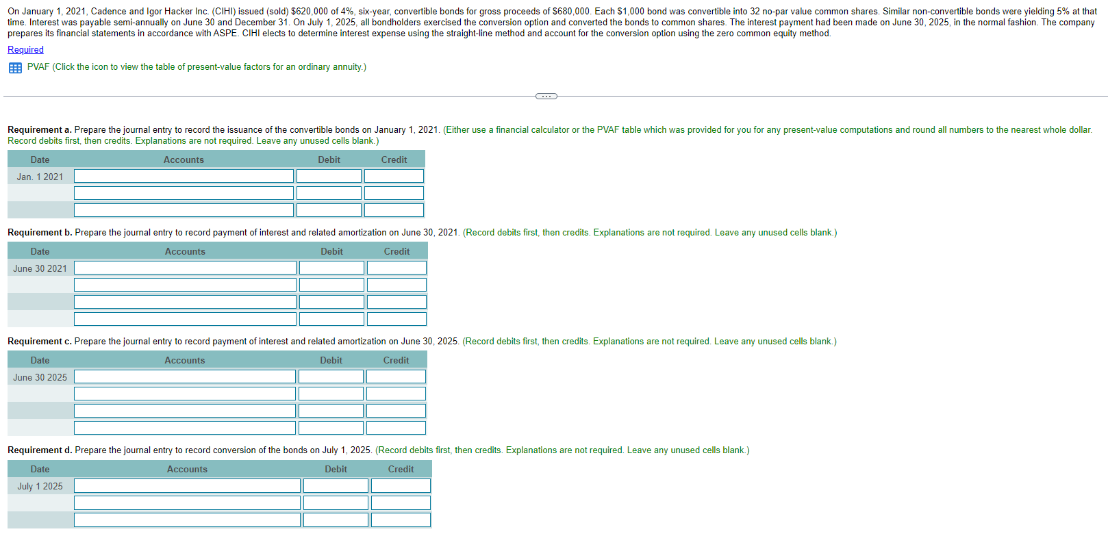 Solved PVAF (Click the icon to view the table of | Chegg.com