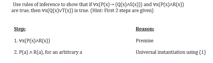 Solved Use rules of inference to show that if | Chegg.com