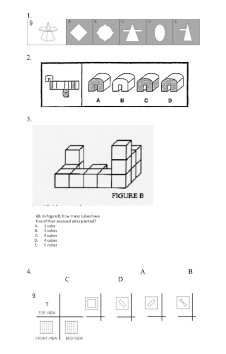 Solved 2. 3. FIGURE B 68. In Figure B, how many cubes have | Chegg.com