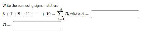 Solved Wirte the sum using sigma notation: | Chegg.com