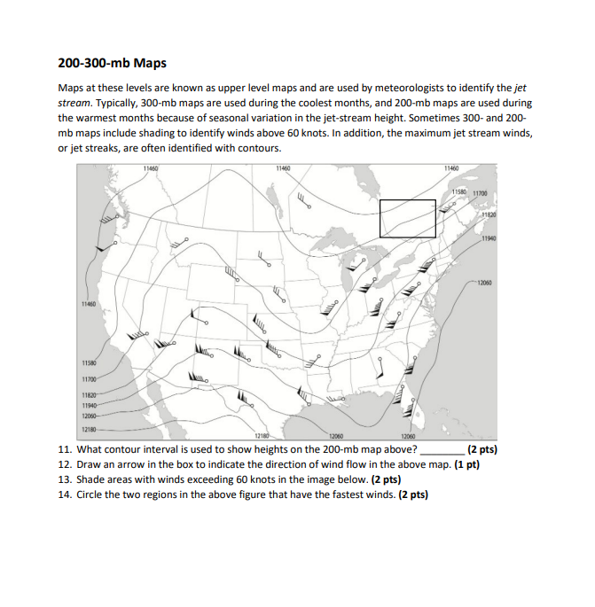 Solved 200-300-mb Maps Maps at these levels are known as | Chegg.com