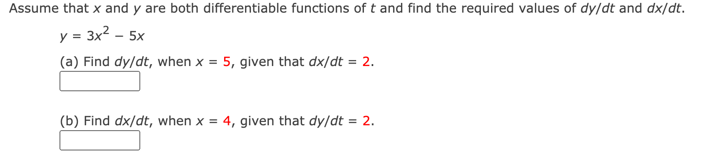 Solved Assume That X And Y Are Both Differentiable Functions