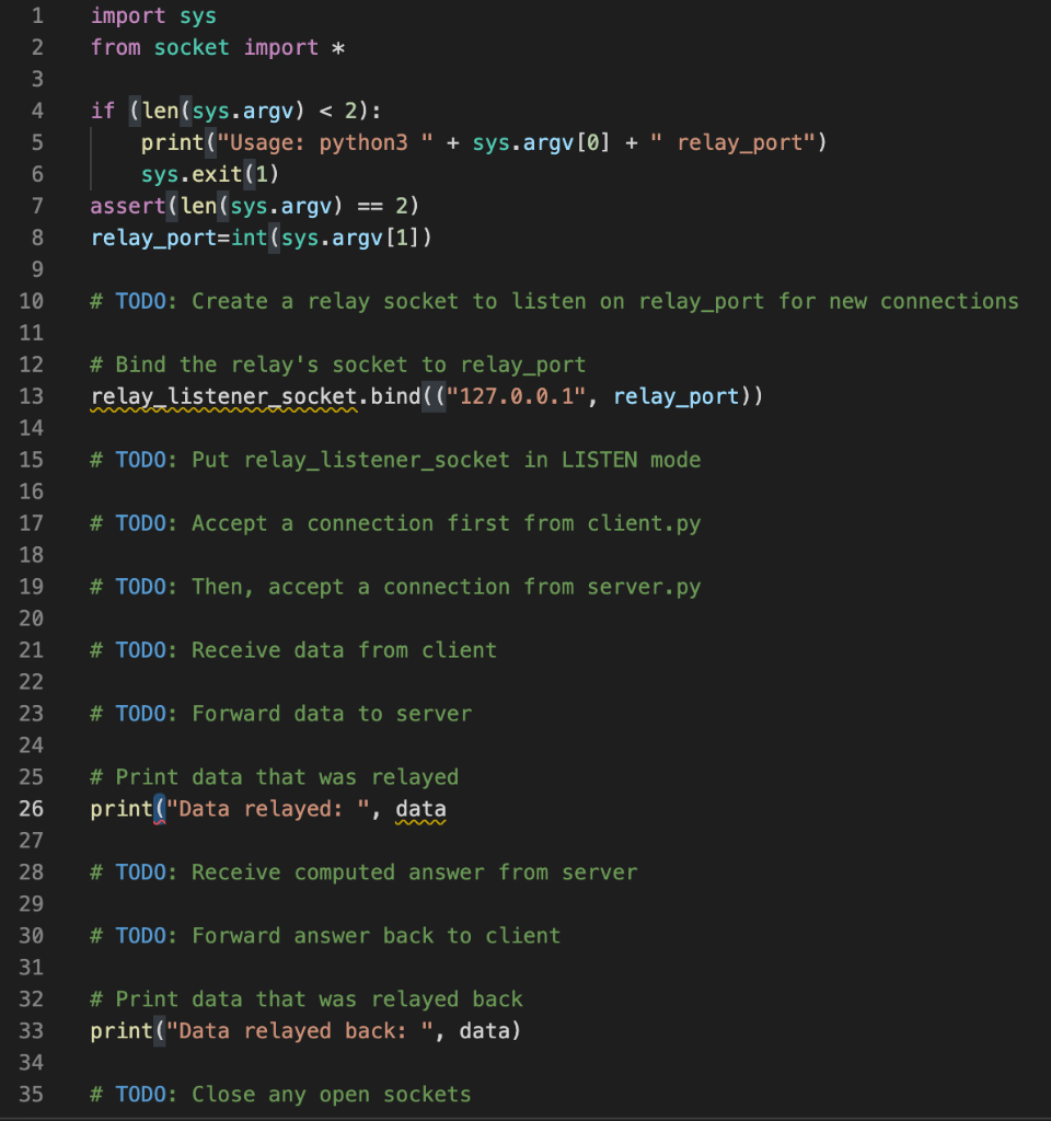 Solved Import Sys From Socket Import 1 2 3 4 5 6 11 