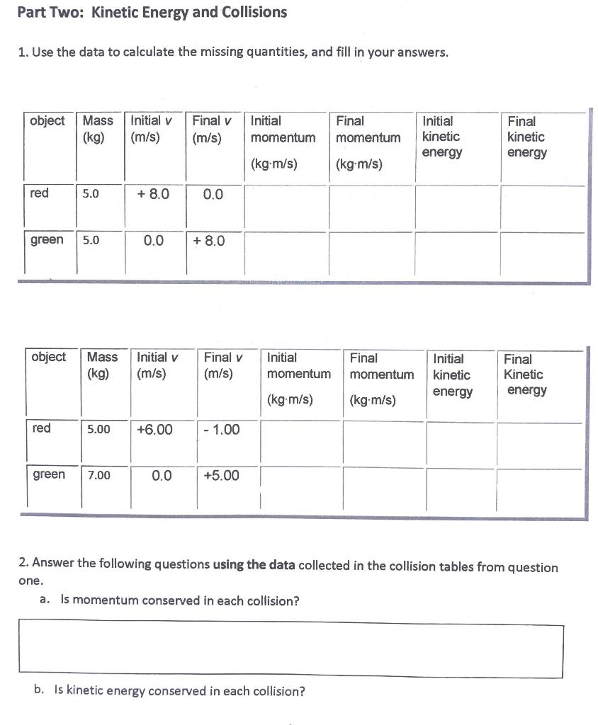 Solved Please help me with filling out this table in part 1 | Chegg.com