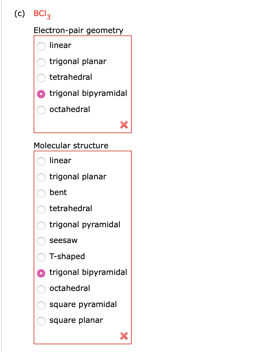 Solved Identify the electron-pair geometry and the molecular | Chegg.com