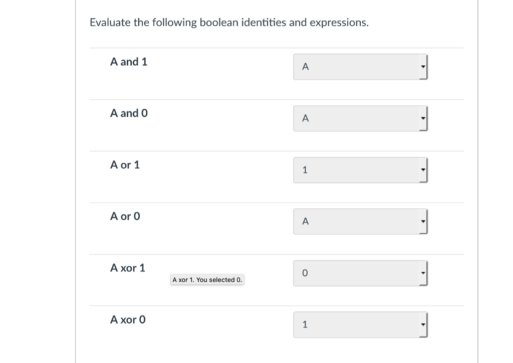 Solved Evaluate the following boolean identities and | Chegg.com