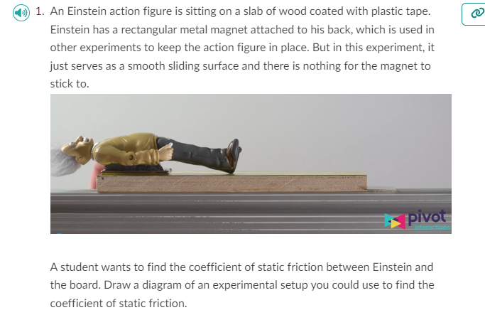 Solved (40) 1. ﻿An Einstein action figure is sitting on a | Chegg.com