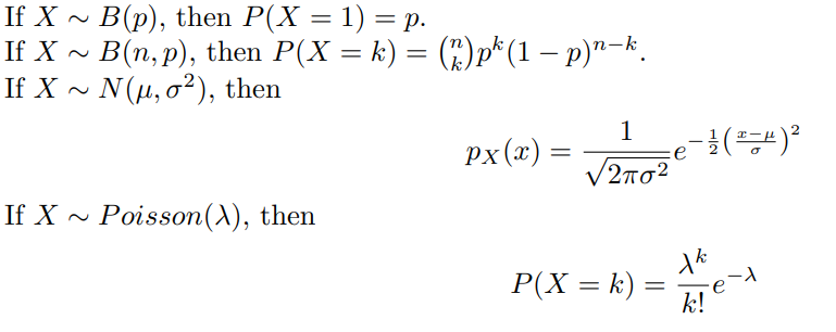 If X∼B(p), then P(X=1)=p If X∼B(n,p), then | Chegg.com