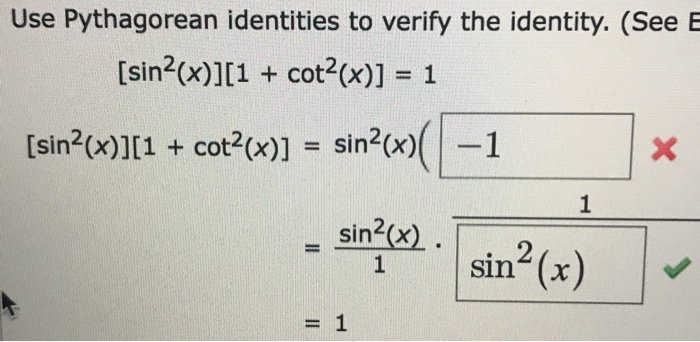 Solved Use Pythagorean identities to verify the identity. | Chegg.com