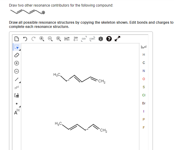 Solved Draw two other resonance contributors for the | Chegg.com