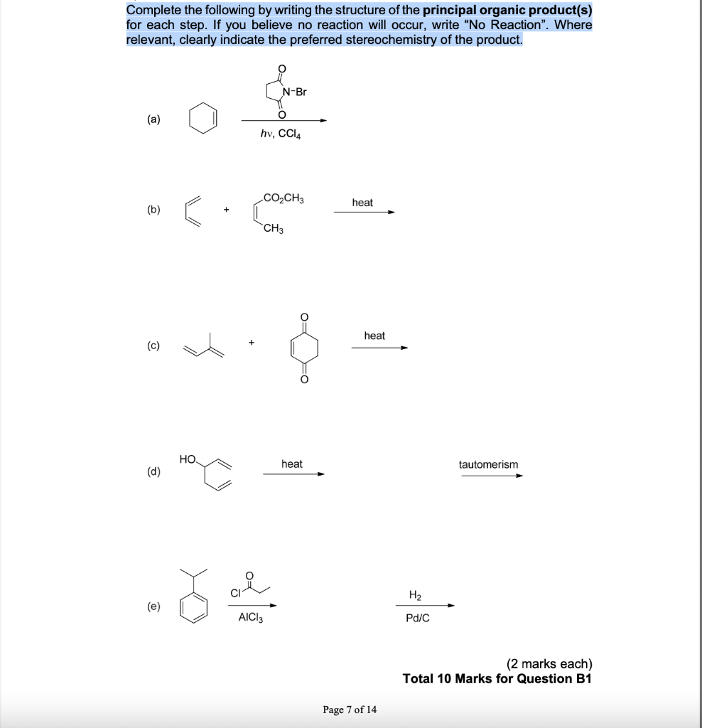 Solved Complete the following by writing the structure of | Chegg.com