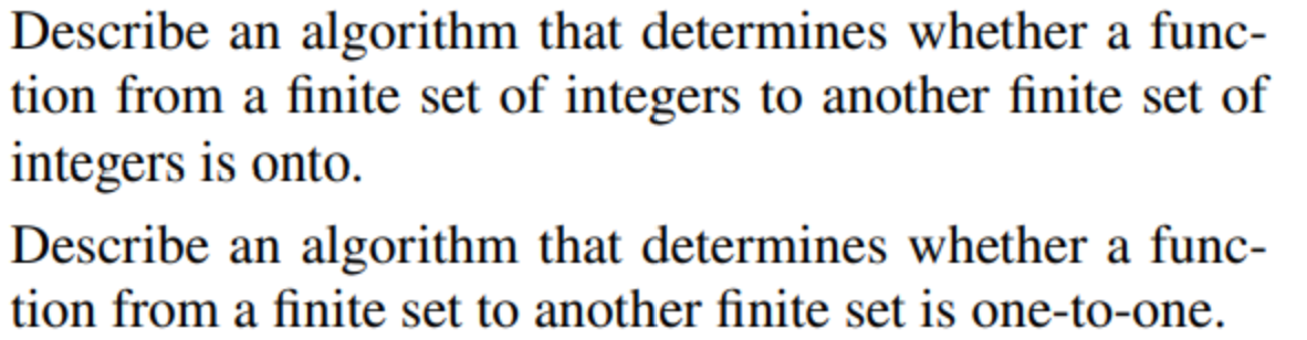 Solved Describe an algorithm that determines whether a func- | Chegg.com