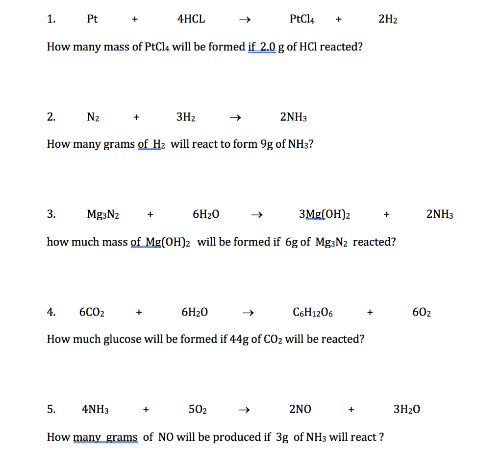 Solved 1. Pt + 4HCL PtCla + 2H2 How many mass of PtCl4 will | Chegg.com