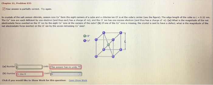 Solved Chapter 21 Problem 035 回your Answer Ia Partially 9628