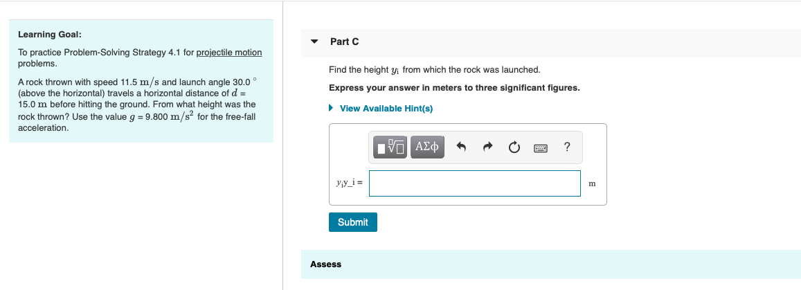 Solved Part C Learning Goal: To practice Problem Solving | Chegg.com