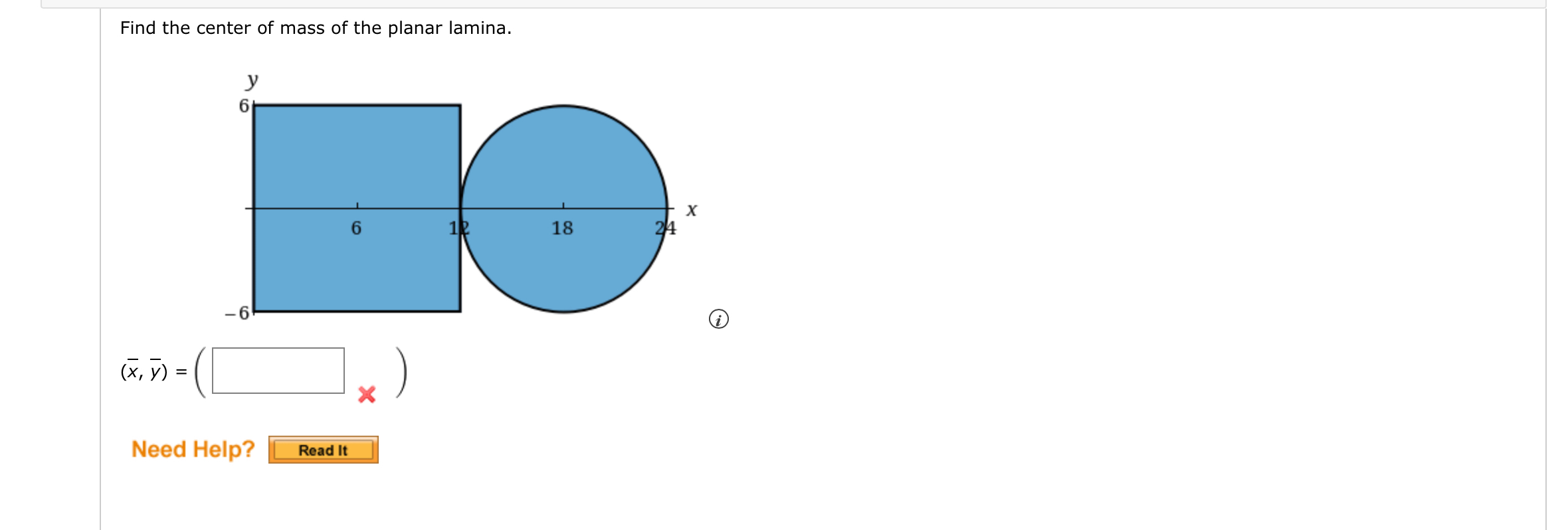 Solved Find the center of mass of the planar | Chegg.com