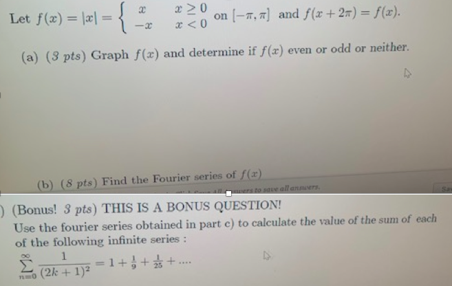 Solved 220 Let f(x) = x) = { c on (-2,) and f(x + 2) = f(x). | Chegg.com