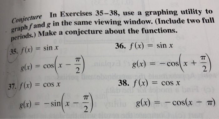 Solved In Exercises 35-38, use a graphing utility to and g | Chegg.com