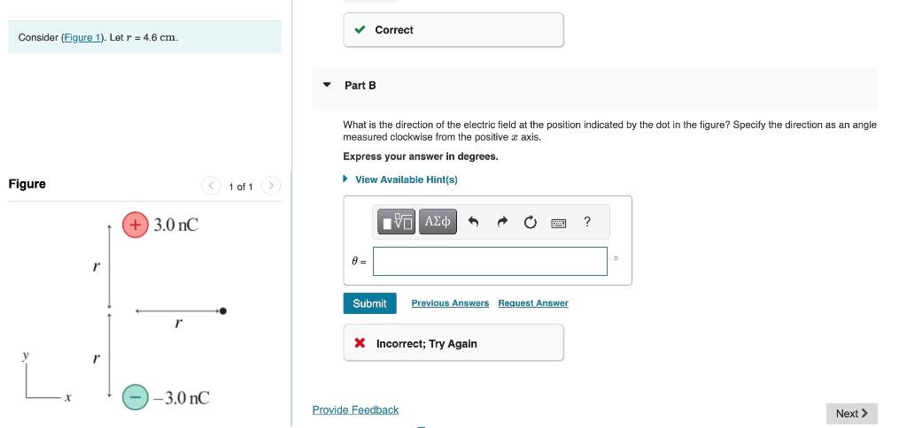 Solved Consider (Figure 1). Let r=4.6 cm. Part B What is the | Chegg.com