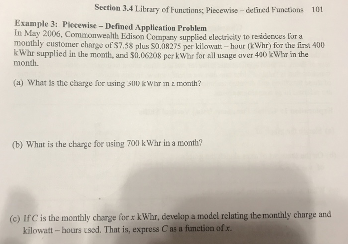 Solved Section 3.4 Library of Functions; Piecewise - defined | Chegg.com