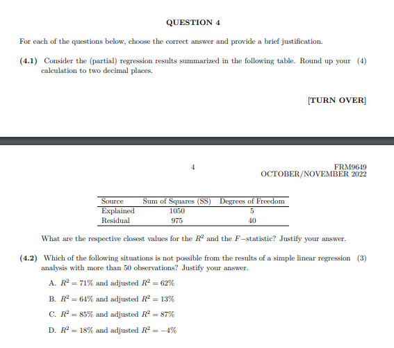 For each of the questions below, choose the correct | Chegg.com