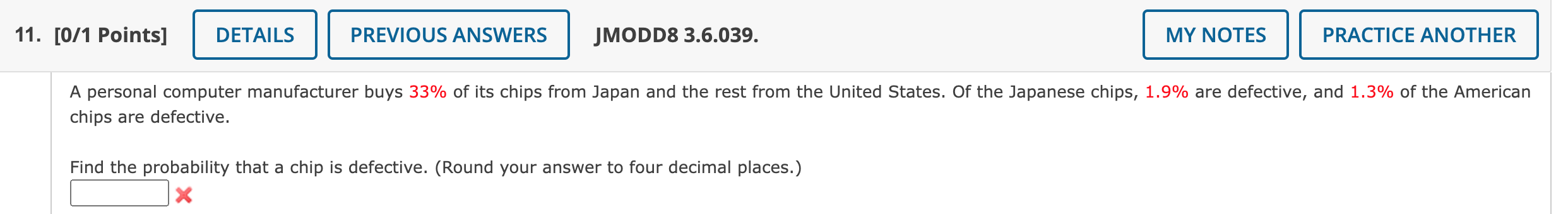 Solved A personal computer manufacturer buys 33% of its | Chegg.com